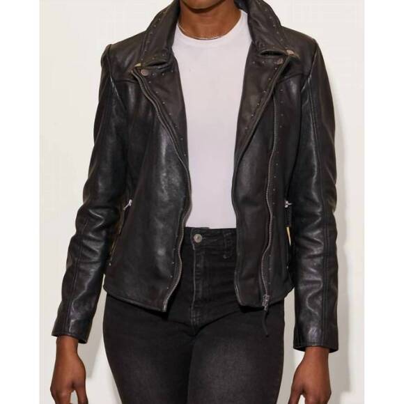 MAURITIUS | Jackets & Coats | New Mauritius Morgan Stars Leather Jacket ...